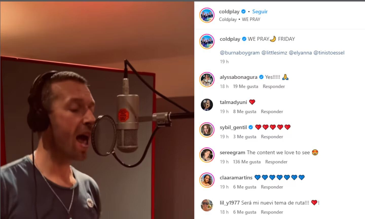 Escuchá “We Pray”, el nuevo tema de Coldplay que tiene a Tini Stoessel ...